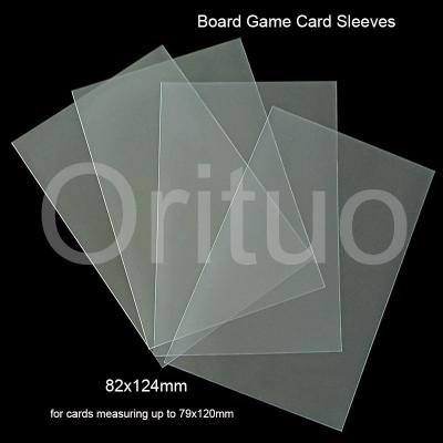 China Clear Cpp Playing Large Card Sleeves 82x124mm For Board Game SGS for sale