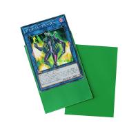 China Polypropylene Solid Mini Green Card Sleeves 62x89mm CPP Material for sale
