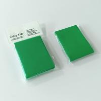 China Polypropylene Solid Mini Green Card Sleeves 62x89mm CPP Material for sale
