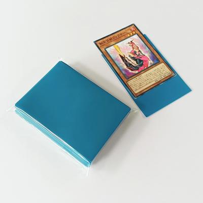 China Tcg / Naruto Color Card Sleeves Solid Blue CPP Trading Card Protector for sale