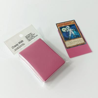 중국 CPP 핑크 컬러 카드 슬리브 59X86mm YGO 매트 스몰 사이즈 핏 판매용