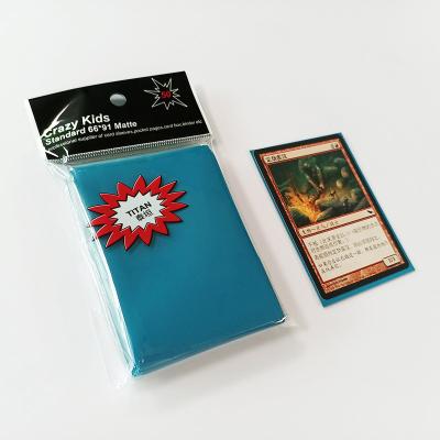 China WS Color Card Sleeves Blue Strong Welds Matte Textured Surface Handling SGS for sale