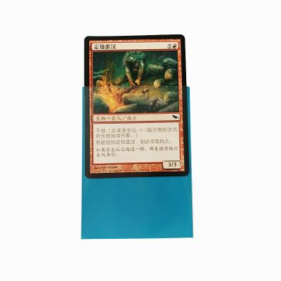 China WS Color Card Sleeves Blue Strong Welds Matte Textured Surface Handling SGS for sale