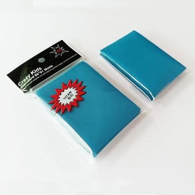 China WS Color Card Sleeves Blue Strong Welds Matte Textured Surface Handling SGS for sale