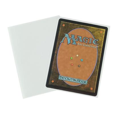 China PP Size 66x91mm MTG Card Sleeves Custom Orange Texture Matte Card Sleeves for sale