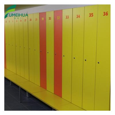 China two tier compact laminate gym lockers with num lock for sale