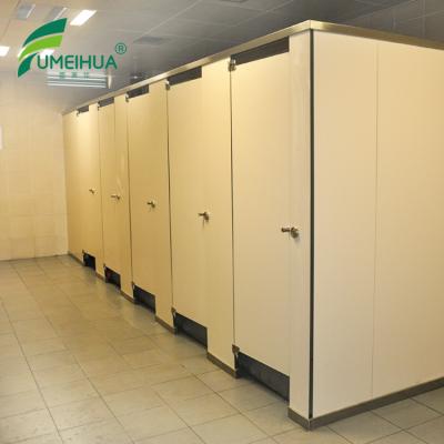 China wood grain compact lamiante changing room toilet partition for sale