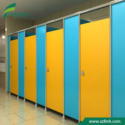 China waterproof compact laminate gym club toilet partition for sale