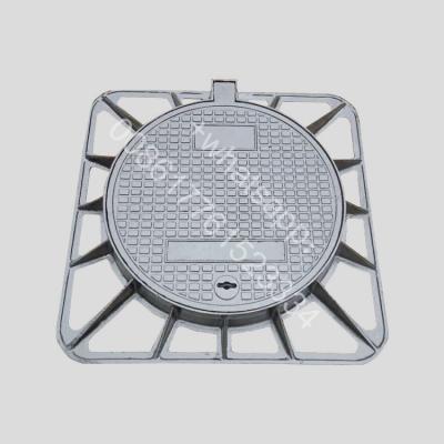 China Class/D400 Ductile Iron Square Access Manhole Cover With Hinge for sale
