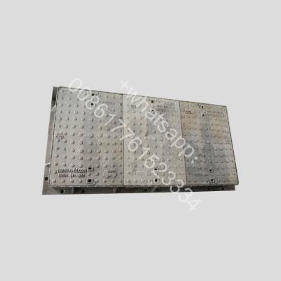 China 850X850 mmgray iron anti theft  waterproof lockable manhole cover gray cast iron manhole cover frame for sale