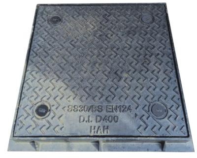 China Singapore OEM & ODM High Quality Ductile iron Circle & Square Frame Manhole Cover for sale