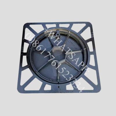 China OEM ODM 600 x 600 x 100 D400 Class Cast Ductile Iron black block paving drain covers for sale