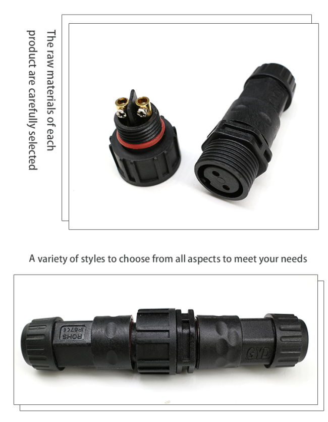 M20 Docking Type Direct Outdoor Wire and Cable Waterproof Mechanical Equipment Quick Connector