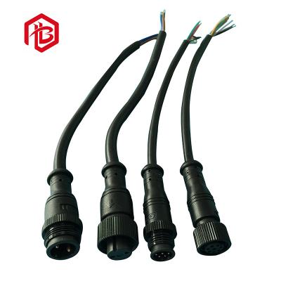 China M16 PVC 2 3 4 5 Pin Extension Male Female Docking Waterproof Connector for sale