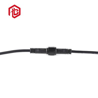 China PVC Flame Retardant Plug LED Light M10 Male And Female Waterproof Butt Connector for sale