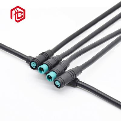 China Custom M8 Waterproof Connector LED Light Signal Transmission Solar Panel Male and Female Plug for sale