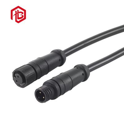 China Industrial M8 Nylon Threaded Butt Waterproof Aviation Plug 2 3 4 5pin Signal Connector for sale