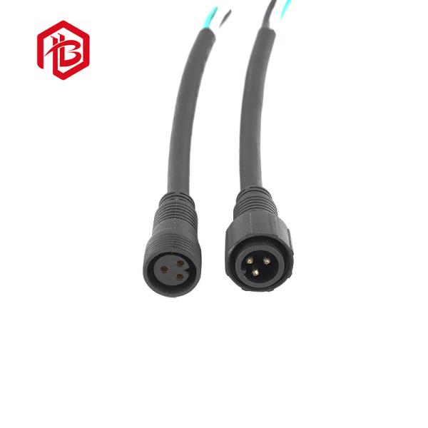 M19 黒ナイロン 男性 女性 2 3 4 5 6ピン 防水ケーブル接続器 IP68 PVCケーブル付き電気接続器