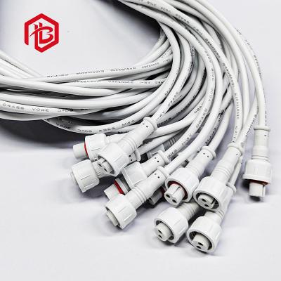 China Customized M11 M12 M14 M15 M16 Led Street Waterproof Cable 2 3 4 5 Pin Male Female Docking Extension PVC Power Cord for sale