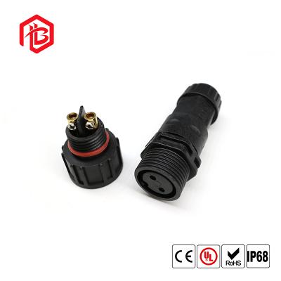 China M20 Outdoor 300V Copper 2-5 Pin Female Screw Fixing IP68 Waterproof Circular LED Light Strip Electrical Cable Power Connector for sale