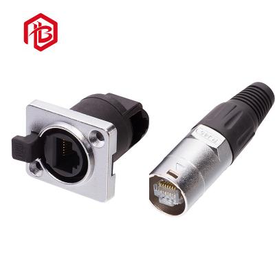 China Conector impermeável de travamento push pull rápido dos ethernet RJ45 à venda