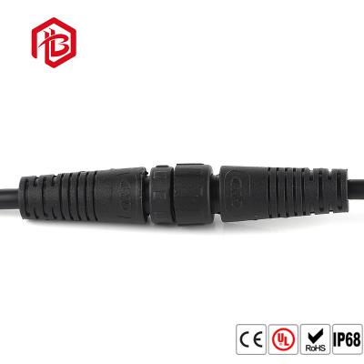 China UL TUV CE RoHS Black 3 Pin Cable Connector for sale