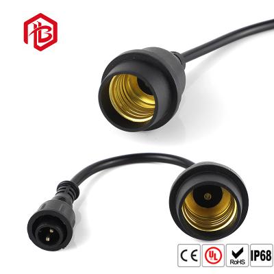 China Electrical Light PVC E27 Bulb Holder Connector Male Female Lamp Holder Plug for sale