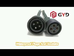 M15 4 tomadas masculinas e fêmeas de Pin Magnetic Electrical Connector Wire