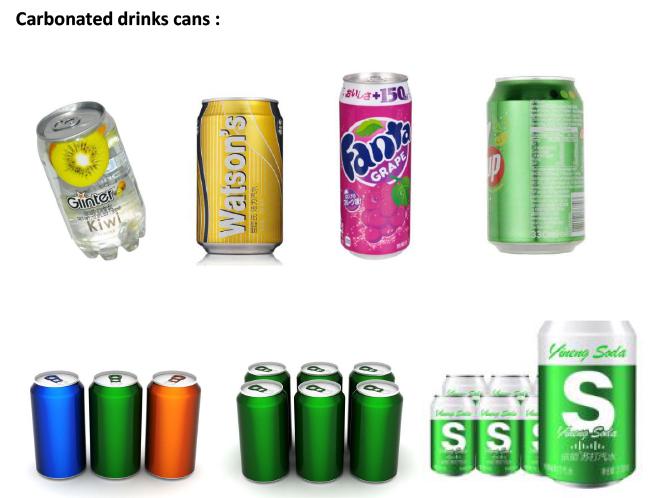 beverage cans bottles