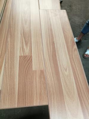 China 7mm MDF green balance wax bamboo parquet flooring piso laminados for sale