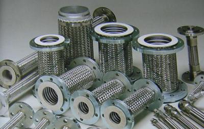 China SS 304 stainless steel flexible hose with flange fittings for sale