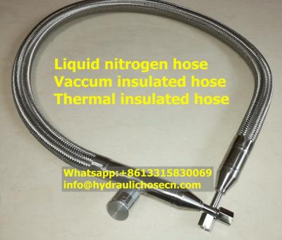 China Liquid nitrogen hose / vaccum insulated hose / Thermal insulated hose for sale
