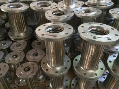 China Flexible metal hose with flange fittings assembly / stainless steel flexible hose flange fittings assembly for sale