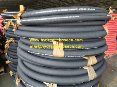 China Hydraulic rubber hose R1, R2, 4SH, 4SP, High pressure rubber hose, Rubber hose for sale