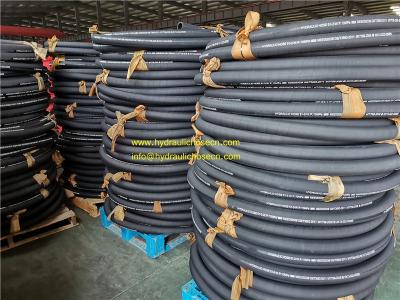 China Hydraulic hose, EN856 4SP, EN856 4SH, SAE 100 R1, SAE 100 R2, SAE 100 R12, High pressure rubber hose for sale