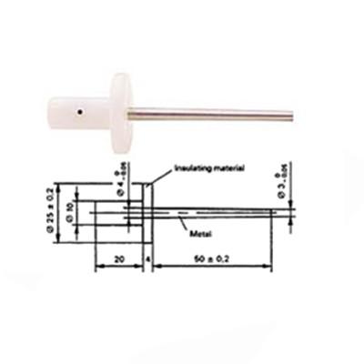 China IEC 61032 Long Test Pin Probe TP13 Stainless Steel Tip 100mm for sale