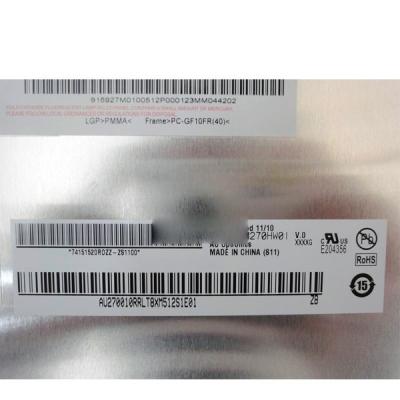 China AUO M270HW01 V0 LCD Laptop Screen 1920X1080 FHD 81PPI 30 Pins Connector for sale