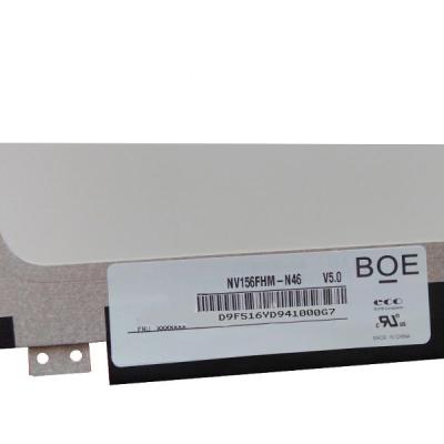 Cina 15,6» schermi LCD di pannello dell'esposizione NV156FHM-N46 del computer portatile LCD della banda verticale in vendita