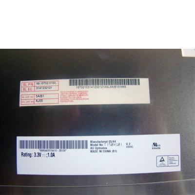 중국 AUO T150XG01 V2 15.0인치 LCD 디스플레이 패널 판매용