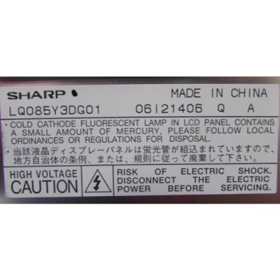 Cina LQ085Y3DG01 100% originale 8,5 pollici 800*480 schermo LCD in vendita