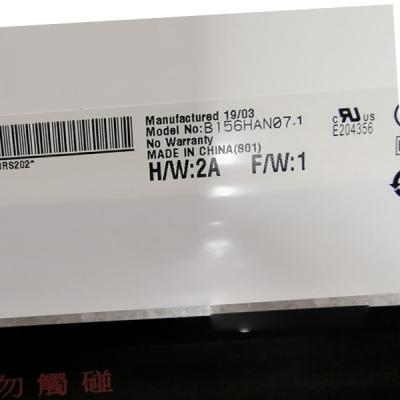 China Barras verticales RGB B156HAN07.1 1920*1080 TFT Moudle LCD en venta