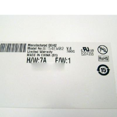 中国 サイズ 15.4 インチ 60Hz 262K a-Si TFT-LCD B154EW02 V6 LCD パネル 販売のため