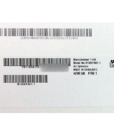 Cina B140XTN01.1 14,0 pollici 1366*768 TFT-LCD SCREEN Display LCD in vendita