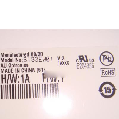 중국 B133EW01 V3 13.3 인치 1280*800 TFT-LCD 화면 판매용