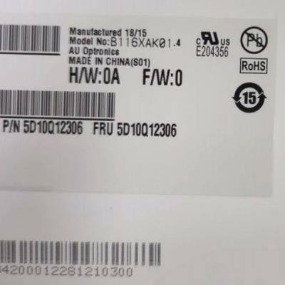 중국 B116XAK01.4 11.6인치 LCD 모듈 1366*768 LCD 화면 판매용