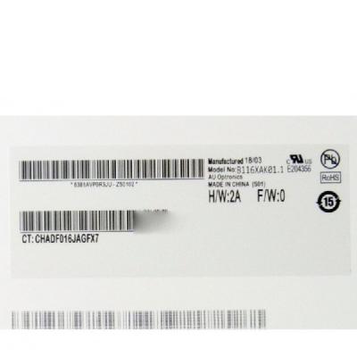 중국 B116XAK01.1 11.6인치 LCD 모듈 1366*768 LCD 화면 판매용