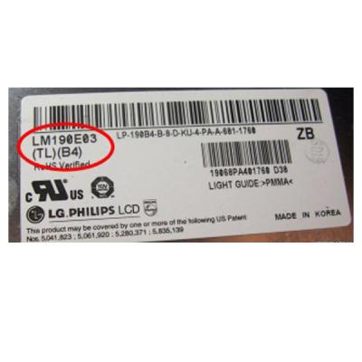 Cina LM190E03-TLB4 19.0 pollici 1280*1024 Modulo schermo LCD in vendita