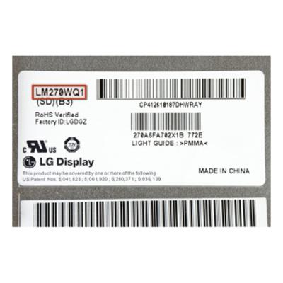 Cina LM270WQ1-SDB3 27.0 pollici 2560*1440 LCD Screen Panel Per LG in vendita