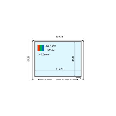 China Auf Lager 320*240 COM57T5135KSC 5,7 Zoll 45-Pins LCD-Bildschirm zu verkaufen