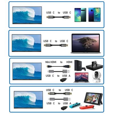 China Laptop screen extender 13.3 14 15.6 16 17.3-inch mini monitor 2k 4k touch screen LED gaming portable monitor for sale